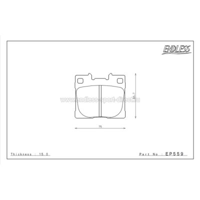 ENDLESS EP559MX72 Колодки задние для TOYOTA GR Yaris ヤリス (GXPA16) I RC・17, 18 inch wheel I RZ･RZ ...
